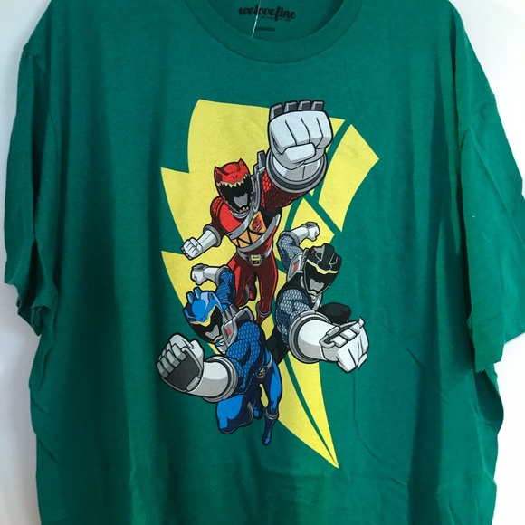 Shirts | The Power Rangers Shirt Adult Size Xxl | Poshmark